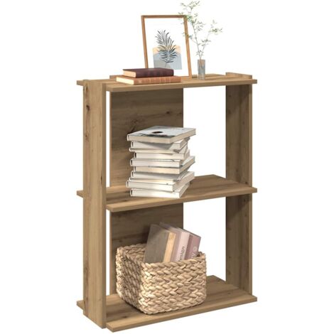 Meuble de rangement chêne artisanal étagère de salon design compact ...