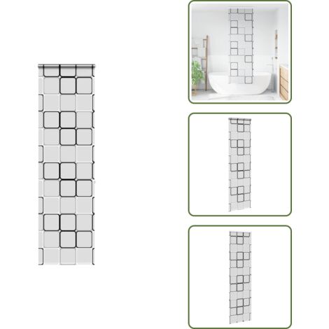 vidaXL Store enrouleur de douche avec cassette largeur du tissu 76 cm