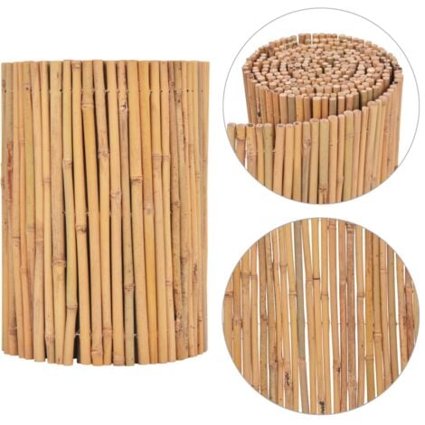 Clôture Bambou 500 x 30 cm - Clôture Bambou - Clôture Jardin - Clôture ...