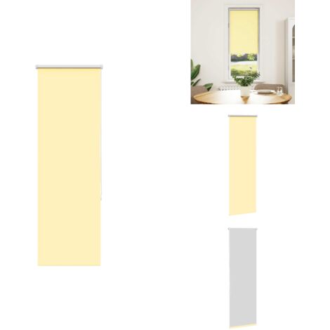Store enrouleur occultant jaune largeur du tissu 35,7 cm - Store ...