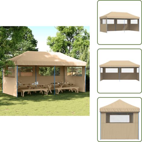 Tente de réception pliable escamotable avec 3 parois latérales - Tents ...