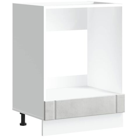 Armoire de four Lucca gris béton bois ingénierie - Armoire De Four ...