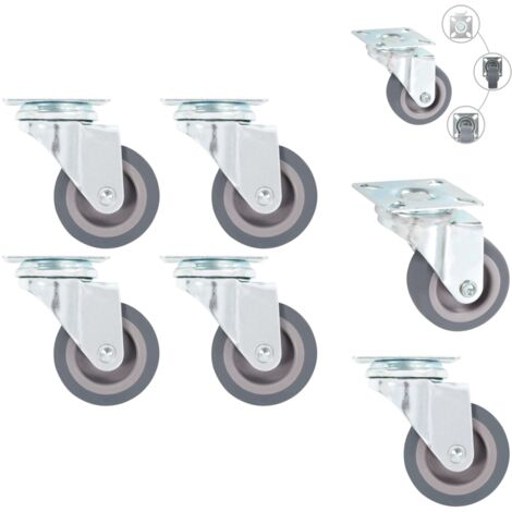 Roulettes pivotantes 4 pcs 50 mm - Roulette Pivotante - Roulettes ...