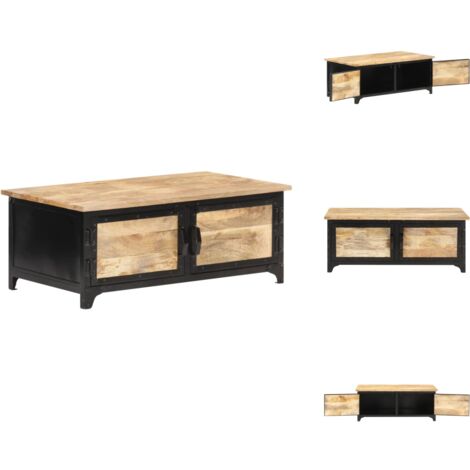 Table basse 90x50x35 cm Bois solide de manguier - Table Basse - Tables Basses - Table - Tables