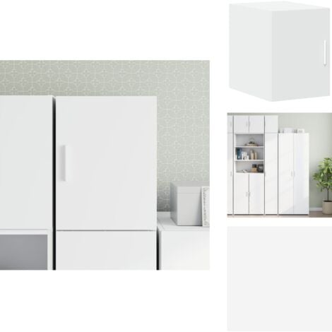 Armoire murale blanc 30x42,5x40 cm bois d'ingénierie - Armoire Murale ...
