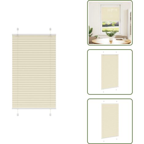 Store plissé crème 80x150 cm largeur du tissu 79,4 cm polyester - Store ...