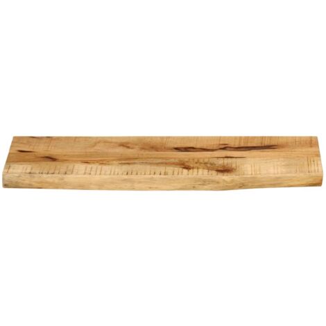 Dessus de table 90x30x2,5 cm bord vif bois massif manguier brut ...