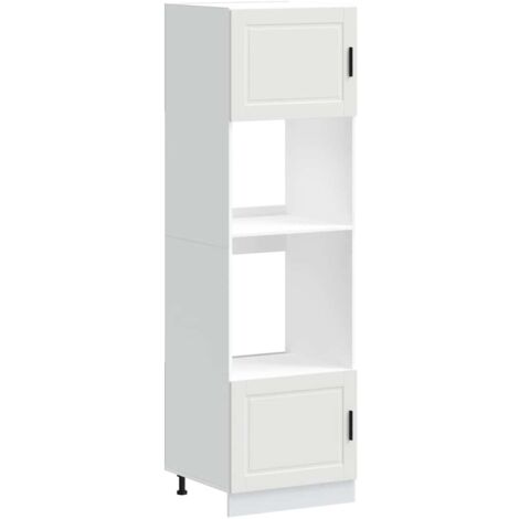 Armoires de four 2 pcs Porto blanc bois d'ingénierie - Armoire De Four ...