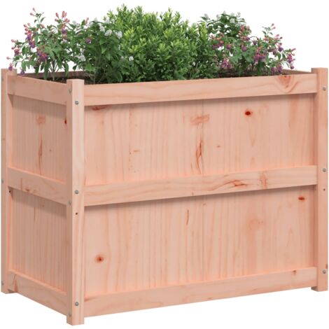 Jardinière 90x50x70 cm bois massif douglas - Jardiniered'extérieure ...