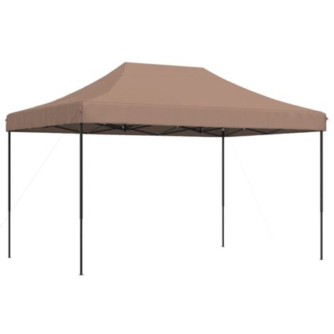 Tente de réception pliable escamotable marron 440x292x315 cm - Tents ...