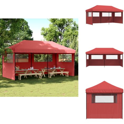 Tente de réception pliable escamotable avec 3 parois latérales - Tents ...