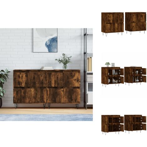 Buffets 2 pcs chêne fumé bois d'ingénierie - Buffet Classique - Meuble ...