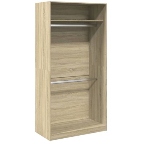 Garde-robe Chêne sonoma 100x50x200 cm Aggloméré - Garde-robe - Garde ...