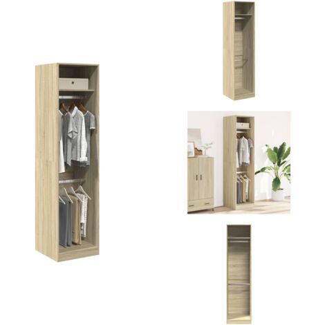 Garde-robe Chêne sonoma 50x50x200 cm Bois d'ingénierie - Garde-robe ...