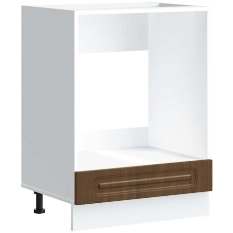 Armoire à four Kalmar chêne marron bois d'ingénierie - Armoire De Four ...