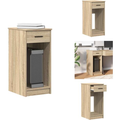 Support de tour d'ordinateur et tiroir chêne sonoma 35x45x77 cm ...