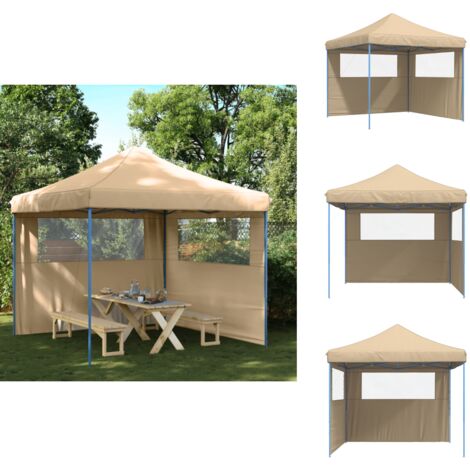 Tente de réception pliable escamotable avec 2 parois latérales - Tente ...