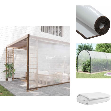 Bâche transparente avec œillets 10x10 m polyéthylène - Bâche ...