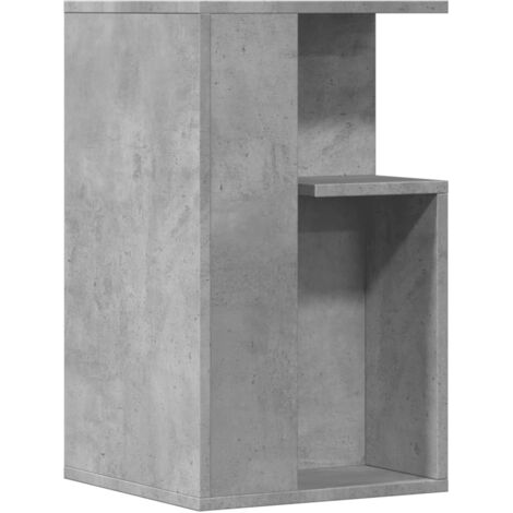 Table d'appoint gris béton 35x35x60 cm bois d'ingénierie - Table D ...