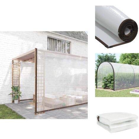 Bâche transparente avec œillets 12x12 m polyéthylène - Bâche ...