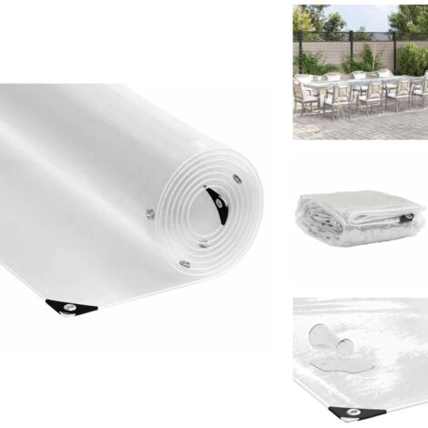 Bâche transparente avec œillets 4x10 m PVC - Bâche Transparente ...