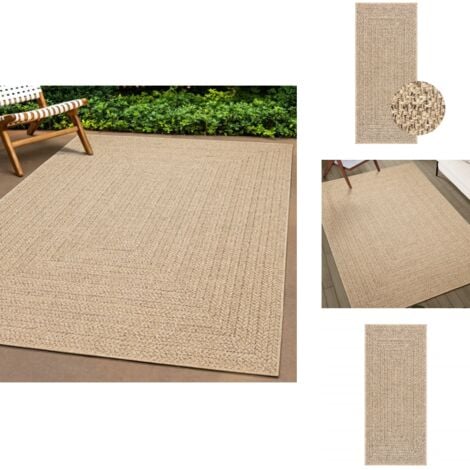 Tapis ZIZUR 80x200 cm aspect de jute intérieur et extérieur - Tapis ...