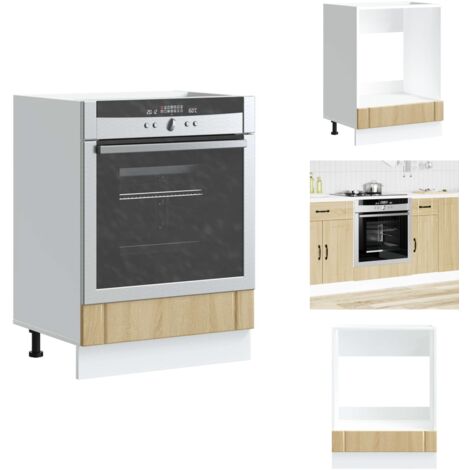 Armoire de four Lucca chêne sonoma bois d'ingénierie - Armoire De Four ...