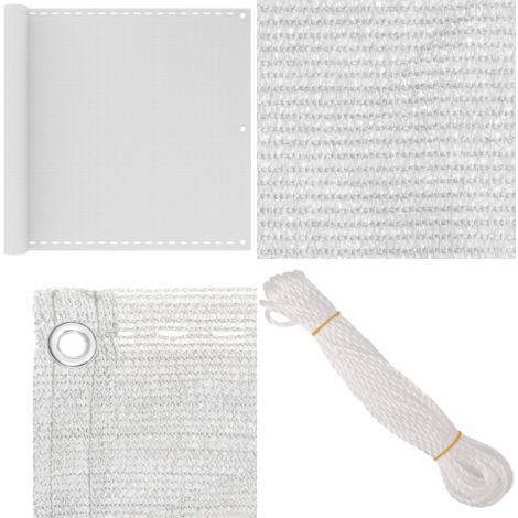 Écran de balcon Blanc 90x500 cm PEHD - Écran De Balcon - Protection ...