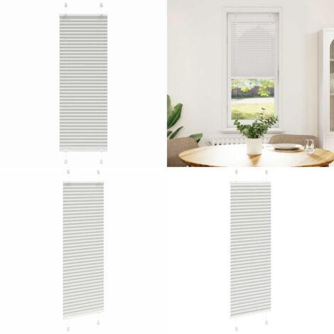 vidaXL Store plissé gris clair 45x150 cm largeur du tissu 44,4 cm