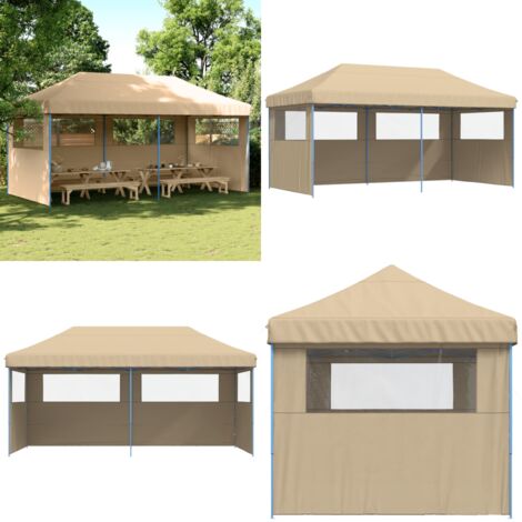 Tente de réception pliable escamotable avec 3 parois latérales - Tents ...