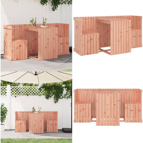 Set de balcon 2 places bois de Douglas massif - Meubles De Jardin ...