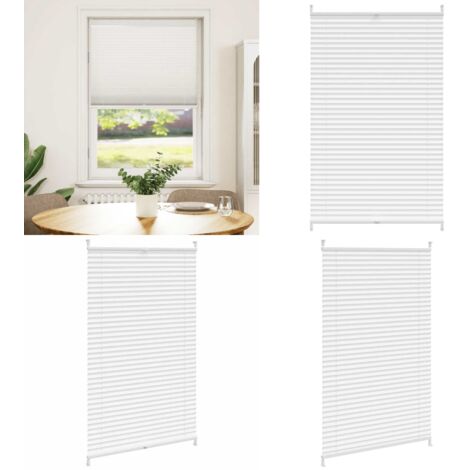 vidaXL Store plissé 70x125 cm Blanc