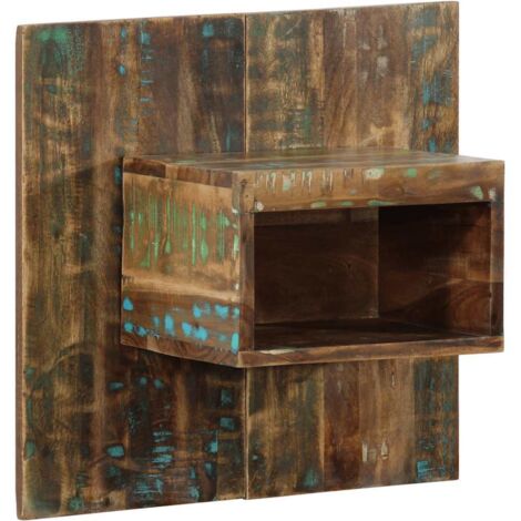 Table de chevet multicolore vidaXL en bois de récupération 50 cm ...