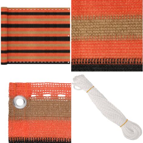 Écran de balcon Multicolore 75x500 cm PEHD - Écran De Balcon - Intimité ...