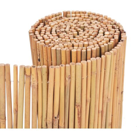 Clôture Bambou 500 x 30 cm - Clôture Bambou - Clôture Jardin - Clôture ...