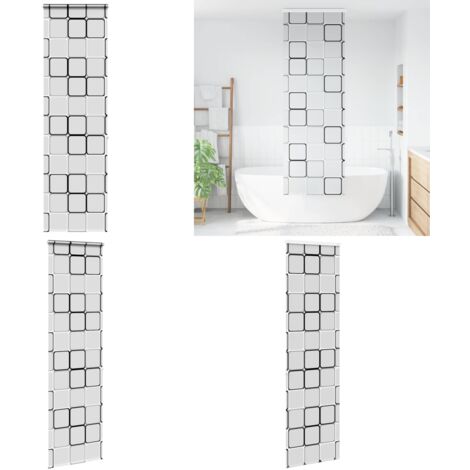 vidaXL Store enrouleur de douche avec cassette largeur du tissu 66 cm