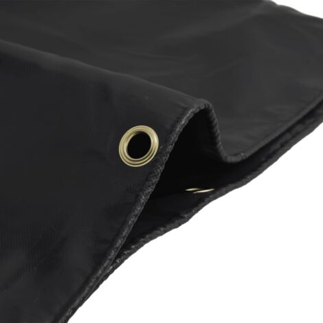 Bâche noir 1,5x2 m 650 g/m² - Couverture Imperméable - Bâche De ...