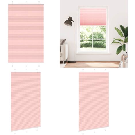 vidaXL Store plissé rose 120x200 cm largeur du tissu 119,4cm polyester