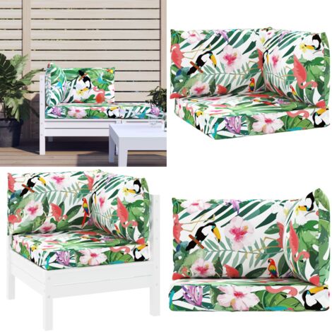 Coussins de palette lot de 3 multicolore tissu Oxford - Coussins De ...