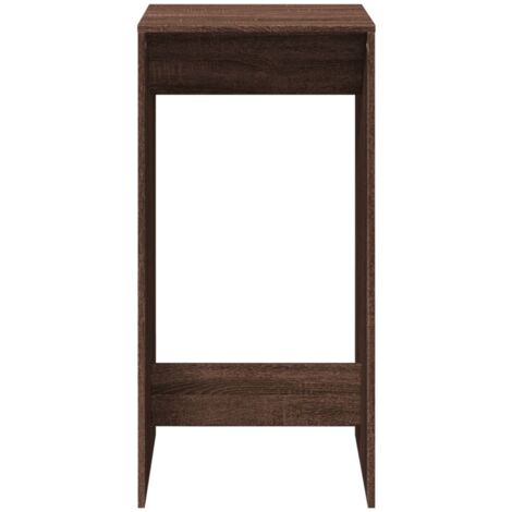 Table de bar étroite pour petit espace cuisine finition chêne marron ...