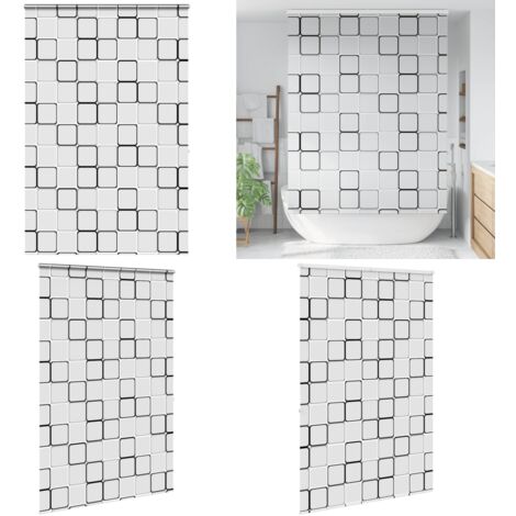 vidaXL Store enrouleur de douche avec cassette largeur du tissu 156 cm