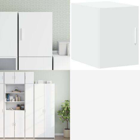 Armoire murale blanc 30x42,5x40 cm bois d'ingénierie - Armoire Murale ...