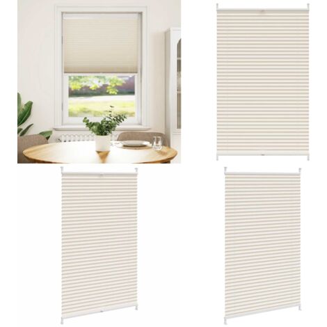 vidaXL Store plissé 80x125 cm Crème