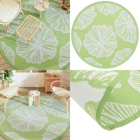 Tapis d'extérieur ARAKIL vert Ø200 cm PP - Tapis D'extérieur - Tapis De ...