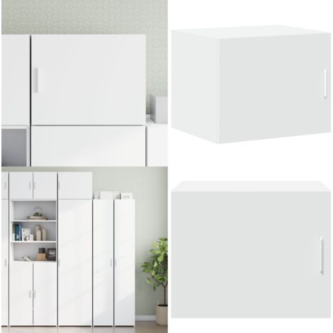 Armoire murale blanc 50x42,5x40 cm bois d'ingénierie - Armoire Murale ...
