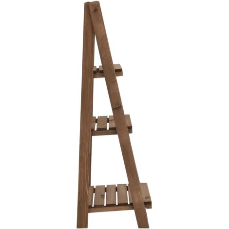 Support plante à 3 niveaux en pin avec tableau noir de 40x30x90 cm ...