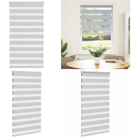 vidaXL Store zèbre gris clair largeur du tissu 80,9 cm polyester