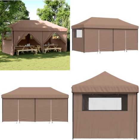 Tente de réception pliable escamotable avec 4 parois latérales - Tente ...