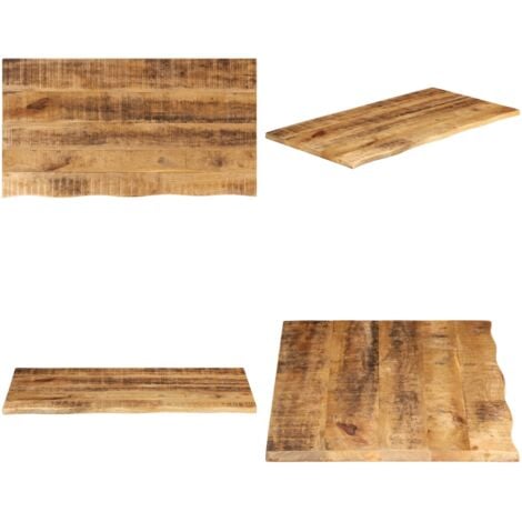 Dessus de table 100x60x2,5cm bord vif bois massif manguier brut ...