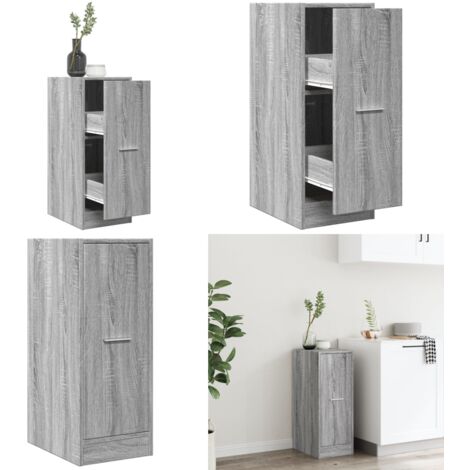 vidaXL Armoire apothicaire sonoma gris 30x41x77,5 cm bois d'ingénierie